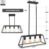 Gracie Oaks Elutheria 4 - Light Kitchen Island Linear Pendant & Reviews ...