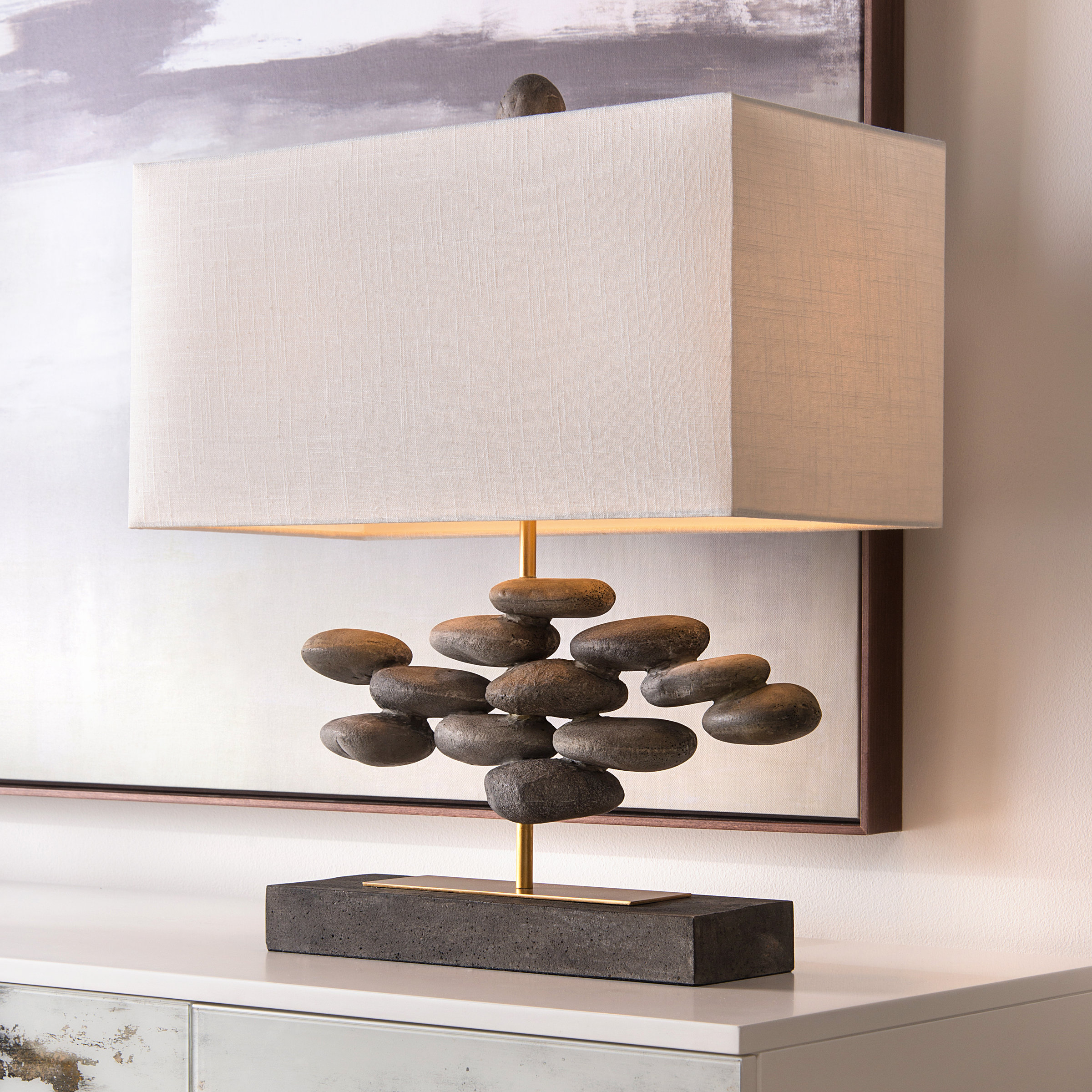 John-Richard River Rock 26" Table Lamp - Wayfair Canada