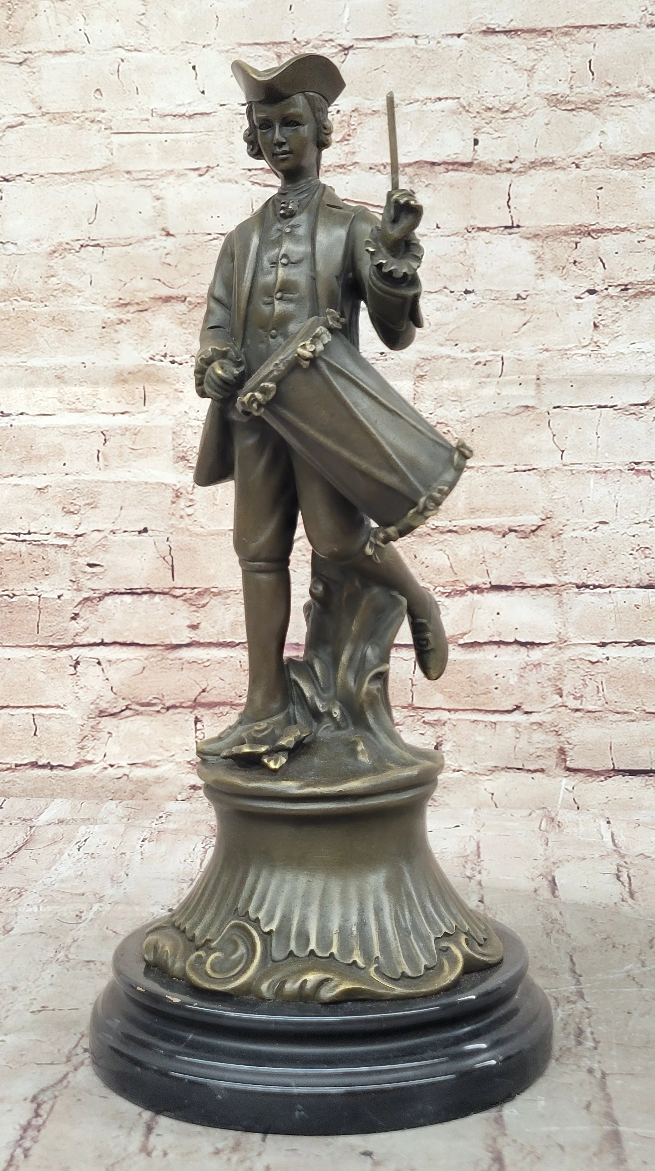 Bloomsbury Market American Revolutionary War Drummer - Bronze Metal ...
