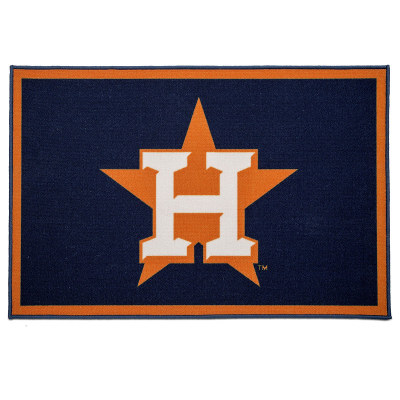 Delta Children MLB Houston Astros Blue/Orange Area Rug | Wayfair