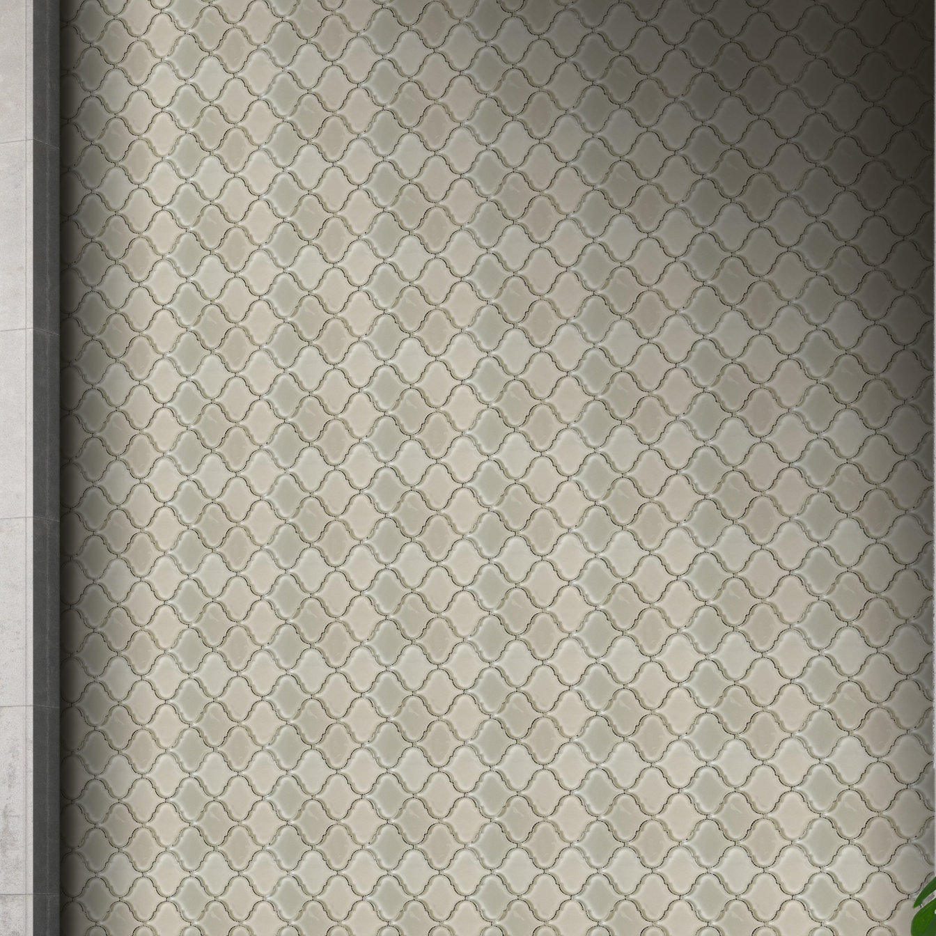 Mango Tile Britania 10" x 10" Glass Arabesque Mosaic Wall & Floor Tile ...