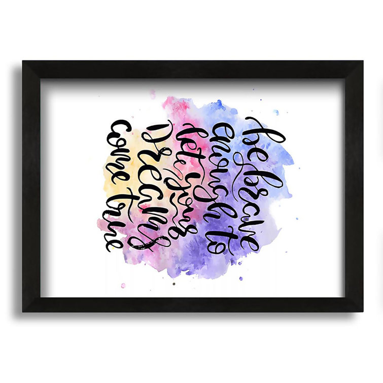 Happy Larry Be Brave Enough - Picture Frame Typography on Canvas ...