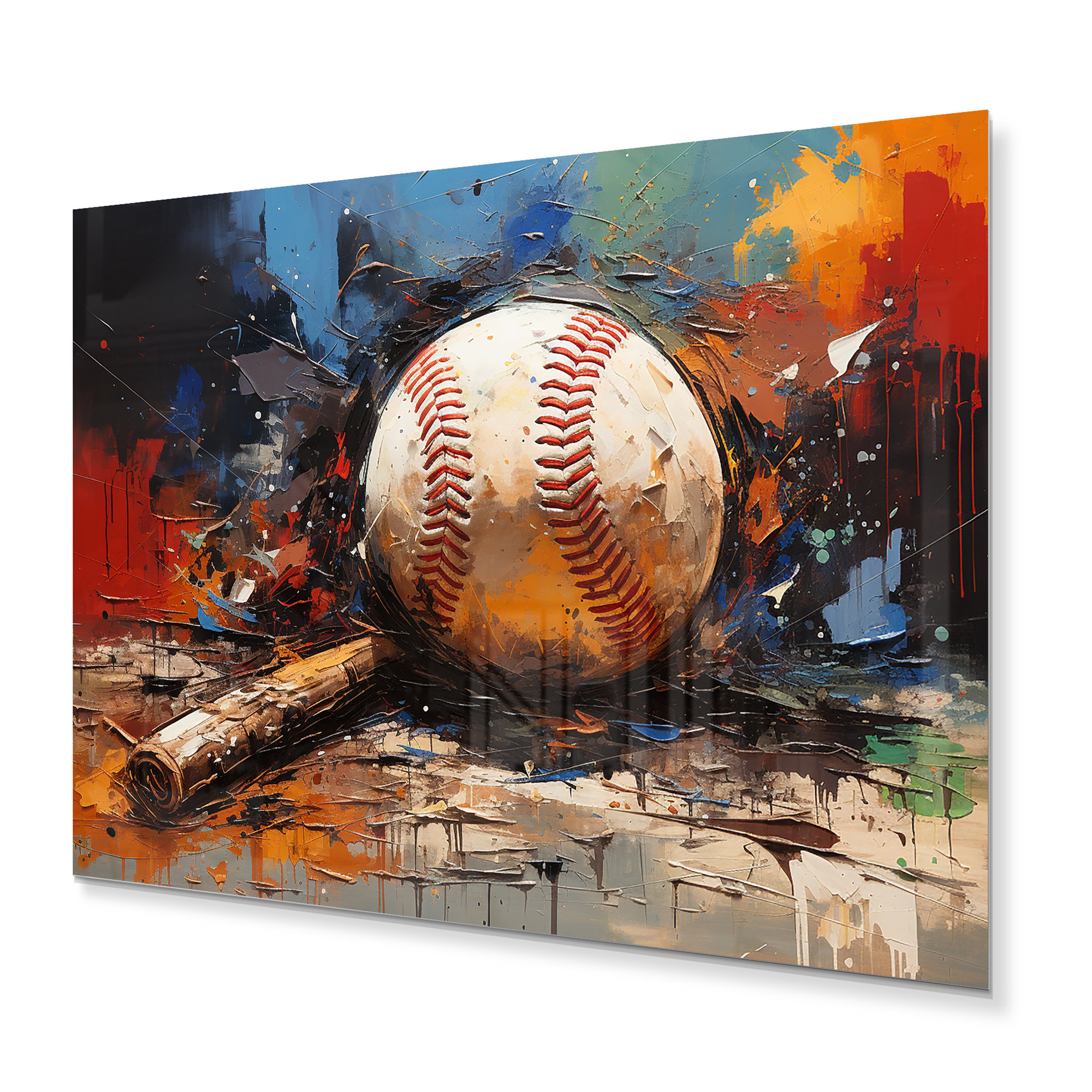 Winston Porter Baseball Collage II - Sports Metal Art Print | Wayfair
