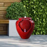 Wade Logan® 17" Hand-Glazed Outdoor Water Fountain with LED Lights ...