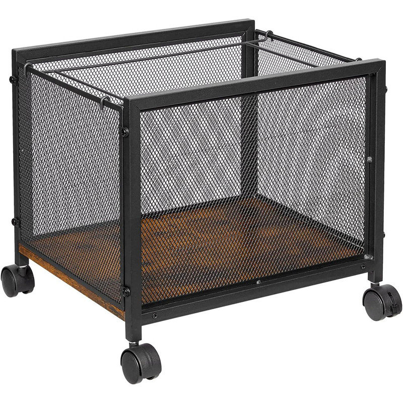 Ebern Designs Small File Cabinet Cart, Hanging File Organizer with ...