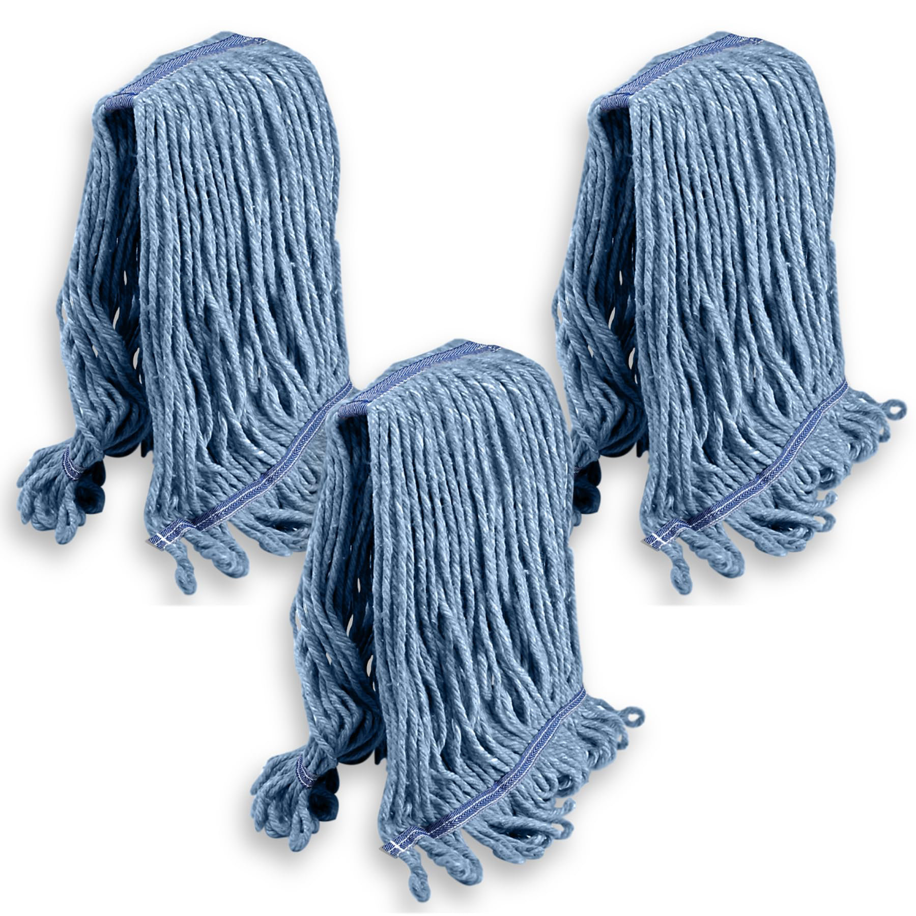4 Pieces Mop Head Replacement Heavy Duty Commercial Mop Heads Wet ...