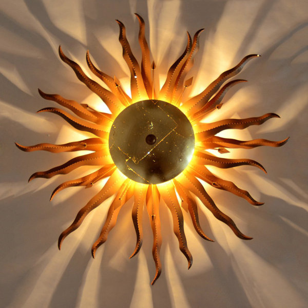 s.luce Diator L hand forged sun rust & gold colors | Wayfair.co.uk