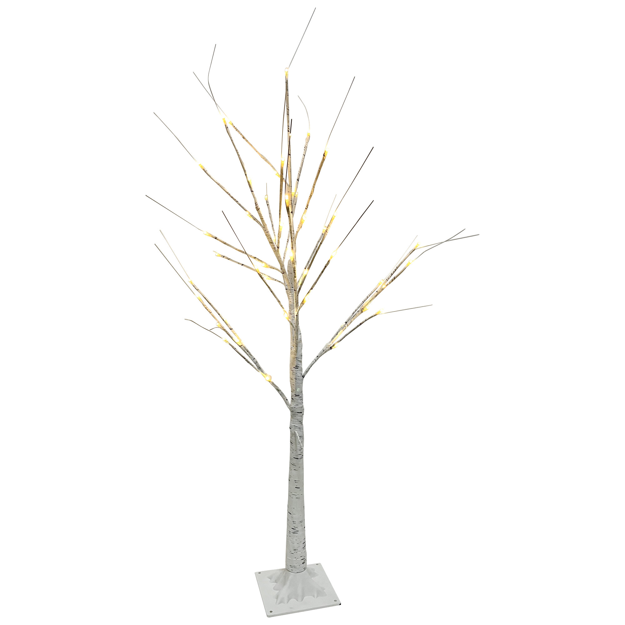 Northlight Seasonal 4' LED Lighted White Birch Christmas Twig Tree ...
