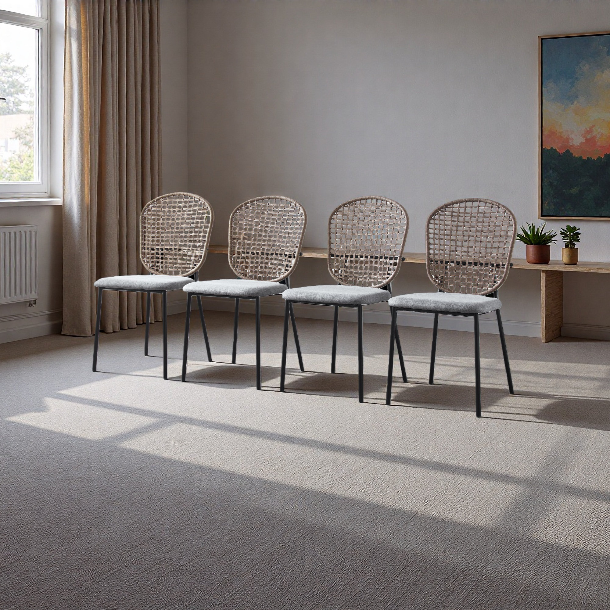 Corrigan Studio Sennit Chair,Set Of 4,Dining Chair,Coffee Chair ...