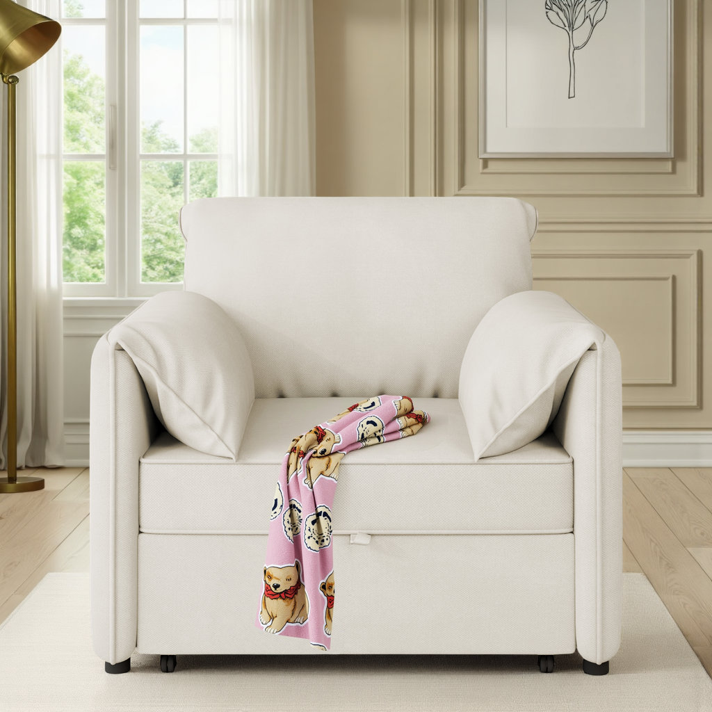 Latitude Run® 3-in-1 Convertible Sleeper Chair, Pull Out Sofa Bed with ...
