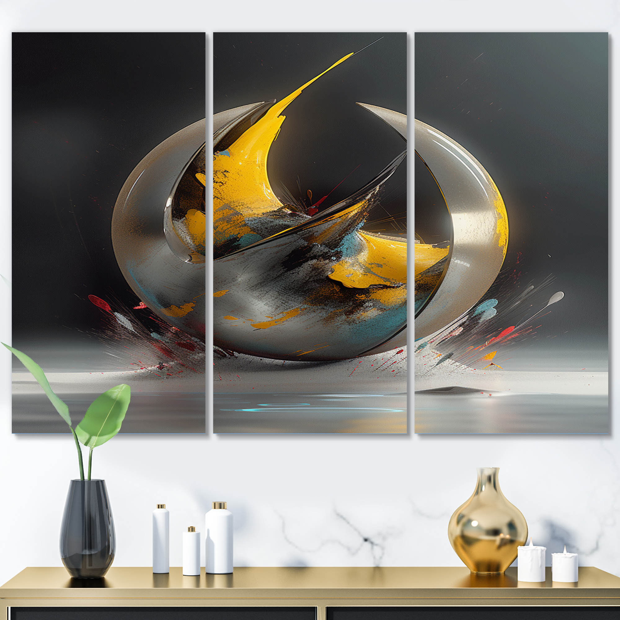 Design Art Visionary Divine Dance 3D Wave Sphere I - Abstract Fractal ...