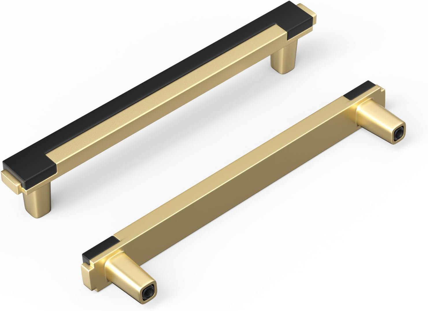 cangbaoge 5 Pack Brushed Cabinet Pulls - Premium Square Drawer Handles ...