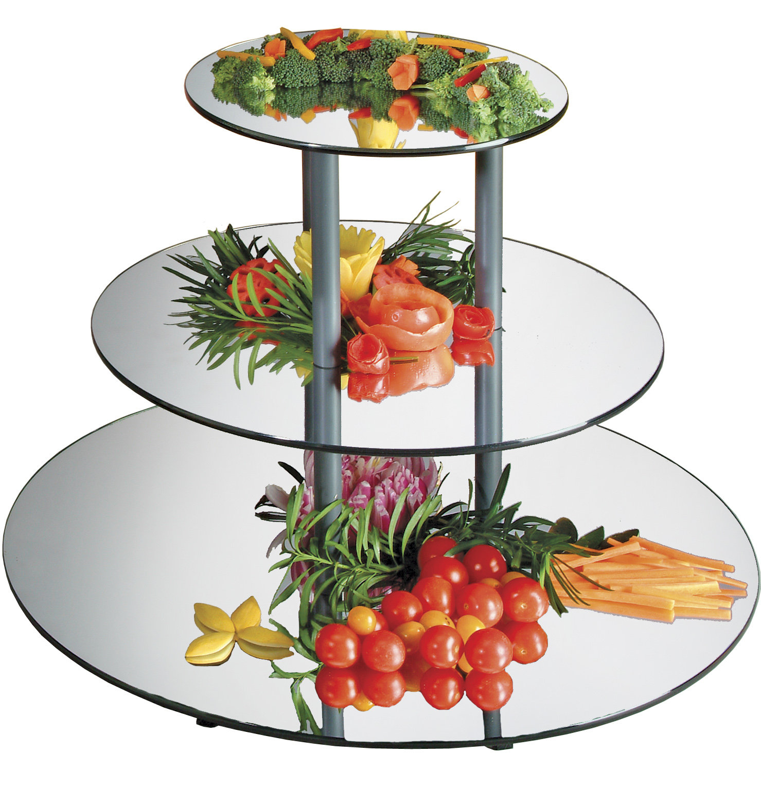 Cal-Mil Round 3 Tier Mirror Riser | Wayfair