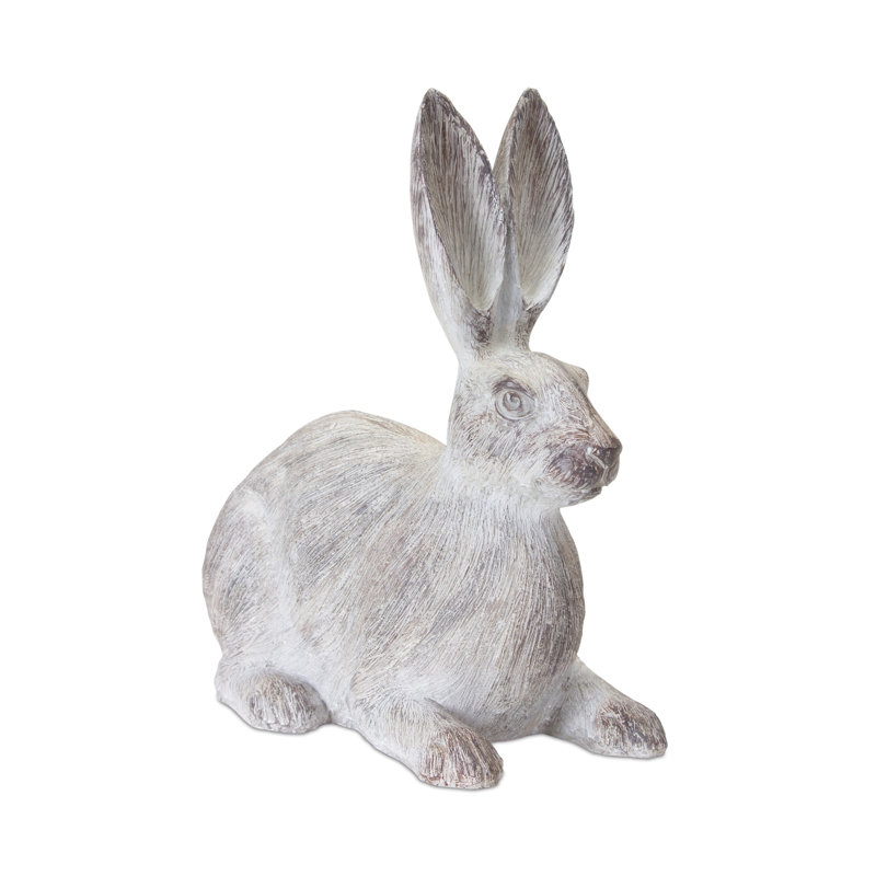 Arlmont & Co. Suki Rabbit 2 Piece Garden Statue Set | Wayfair