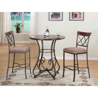 Winston Porter Jefferson 3 Piece 36" Round Pub Table Set & Reviews ...