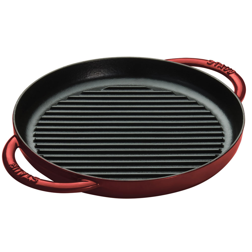 Staub Grill Pans 26 cm Cast Iron Round Pure Grill & Reviews | Wayfair