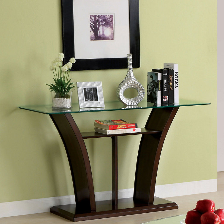 ClassicLiving 127cm Glass Top Console Table & Reviews | Wayfair.co.uk