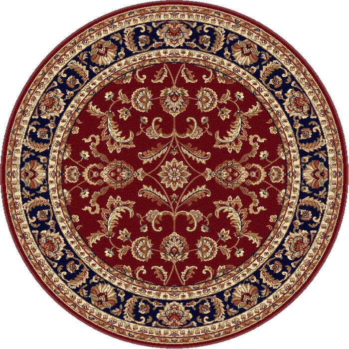 Astoria Grand Clarence Performance Red/Navy Blue Rug & Reviews | Wayfair