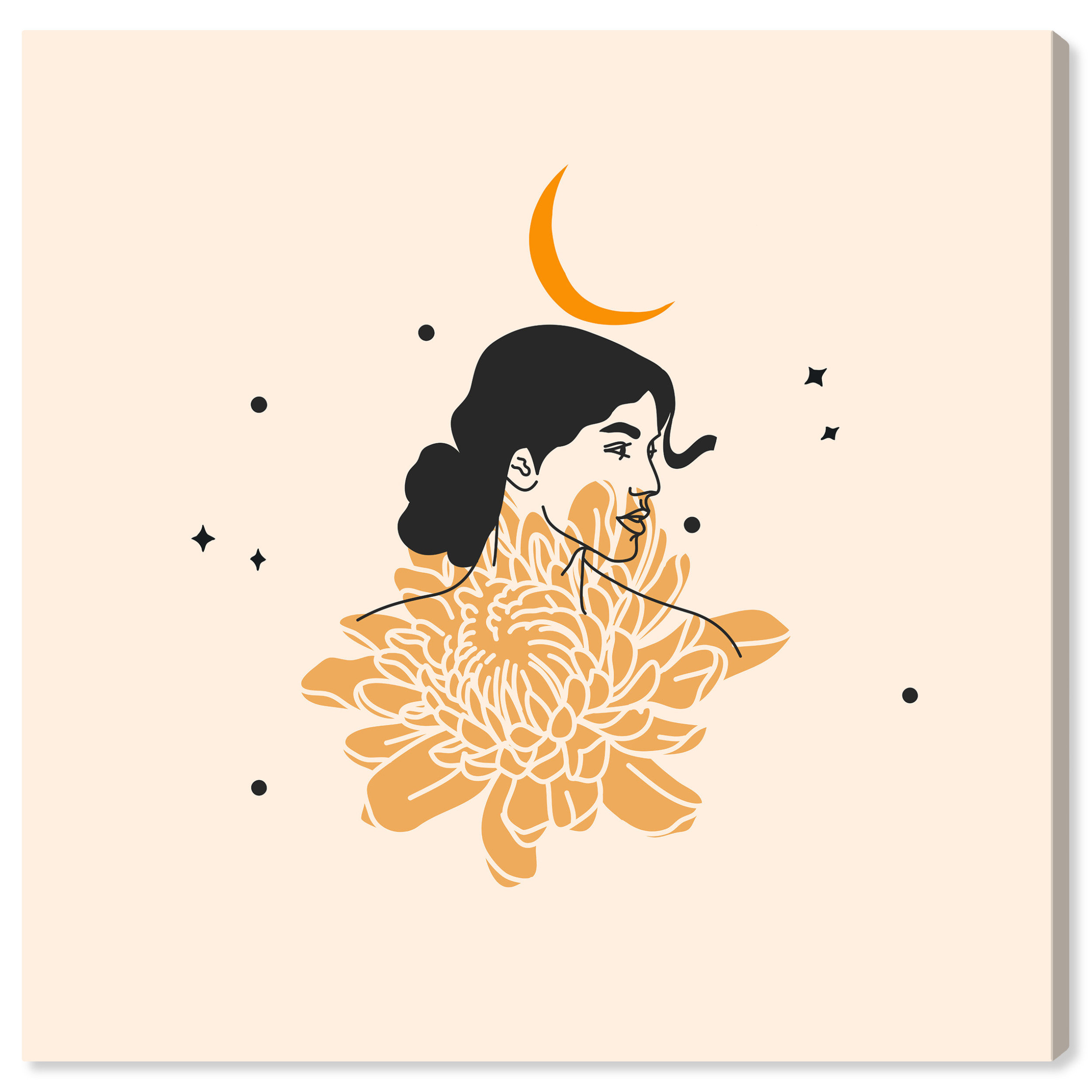 Red Barrel Studio® Spiritual and Religious Magic Bloom Bohemian Black ...