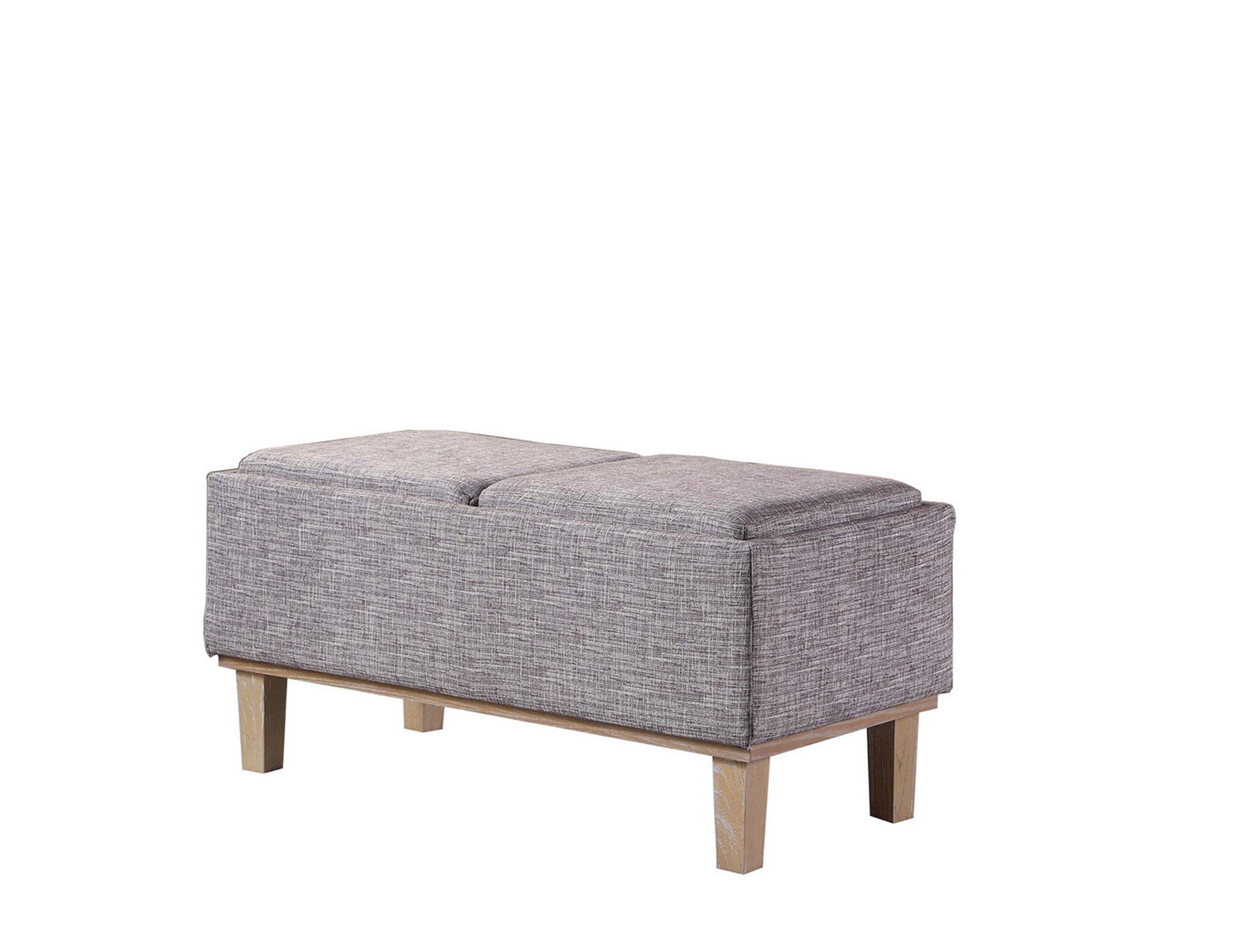 Wrought Studio Kaelub Linen Upholstered Storage Bench | Wayfair