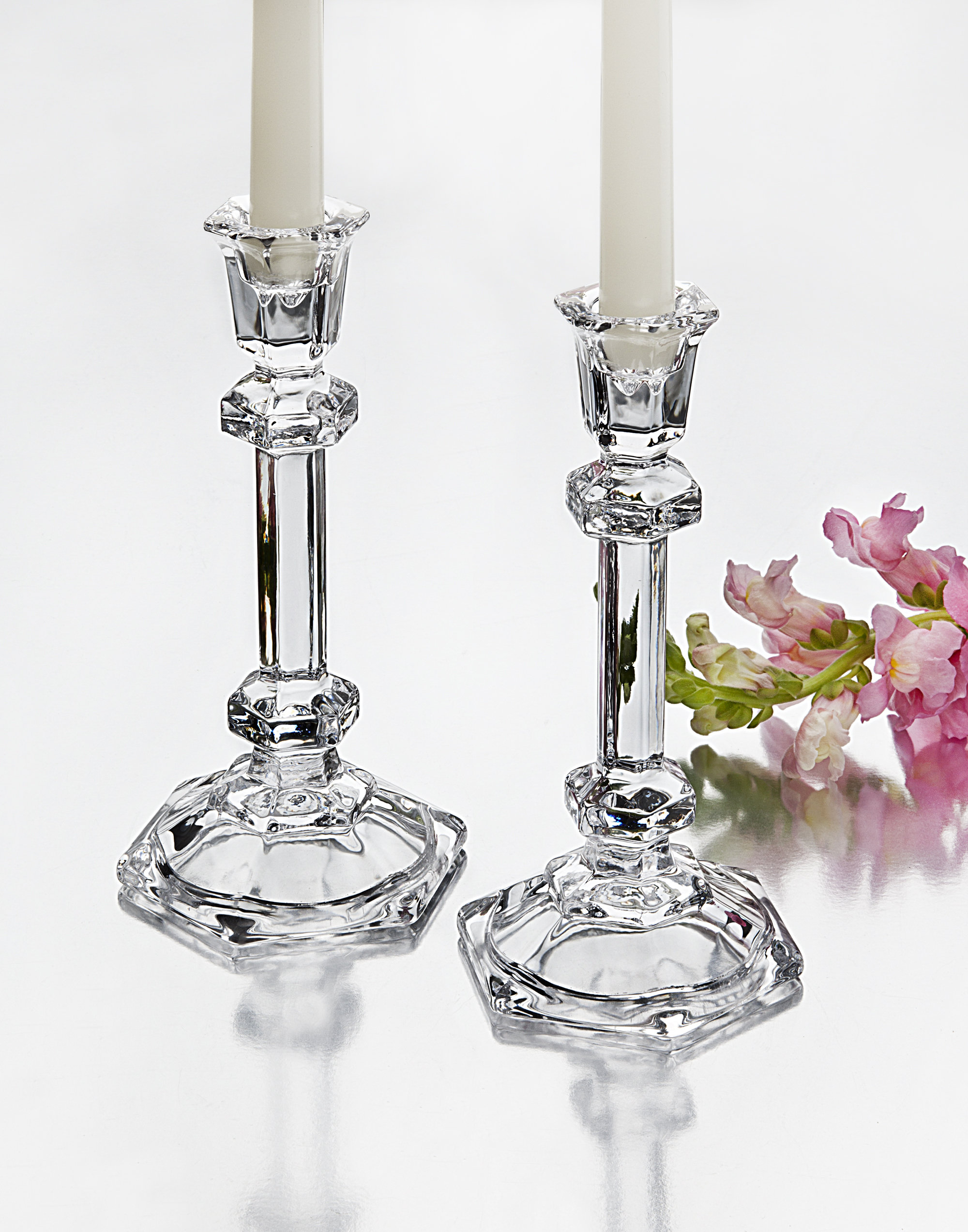 Charlton Home® 2 Piece Crystal Tabletop Candlestick Set & Reviews | Wayfair