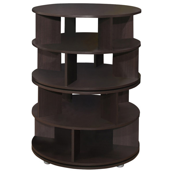 Latitude Run® 4-Tier Rotating Lazy Susan Shoe Rack, 360° Revolving Shoe ...