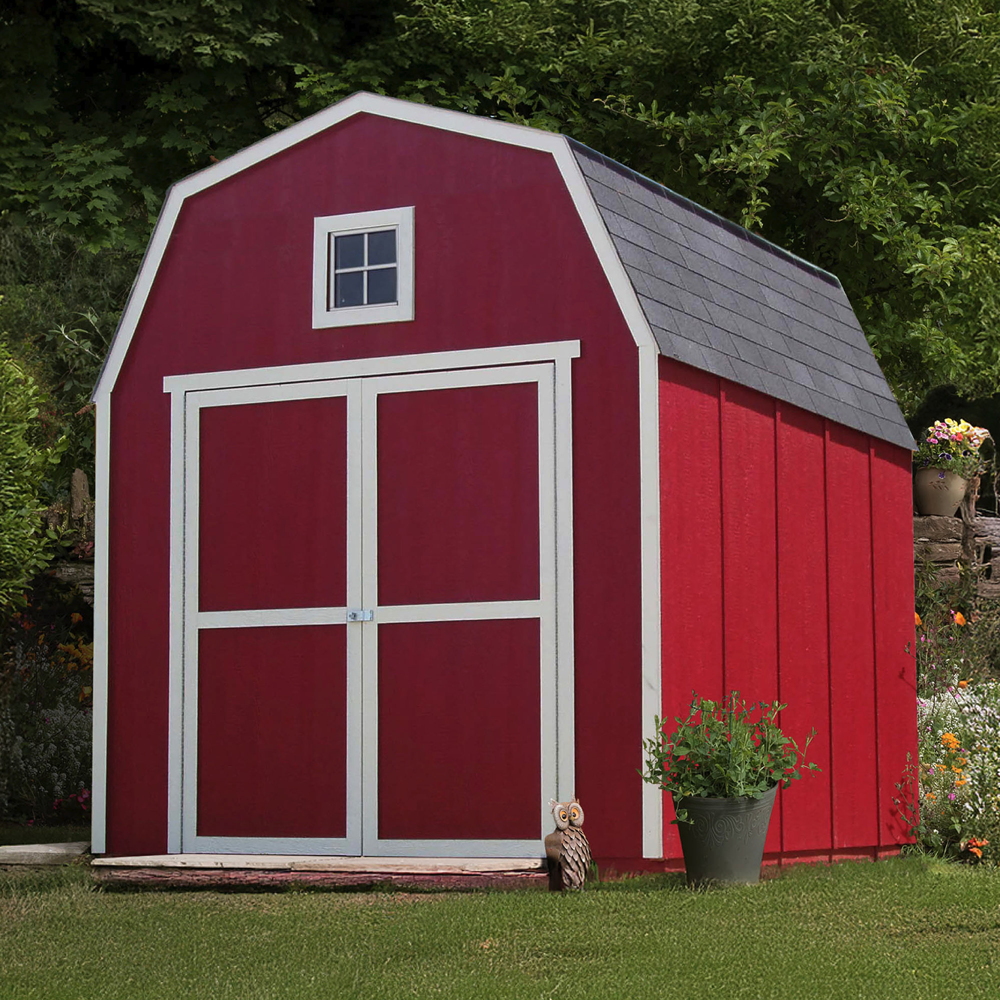 Handy Home Montana Do-it-yourself 8 Ft. X 10 Ft. Wood Storage Shed ...
