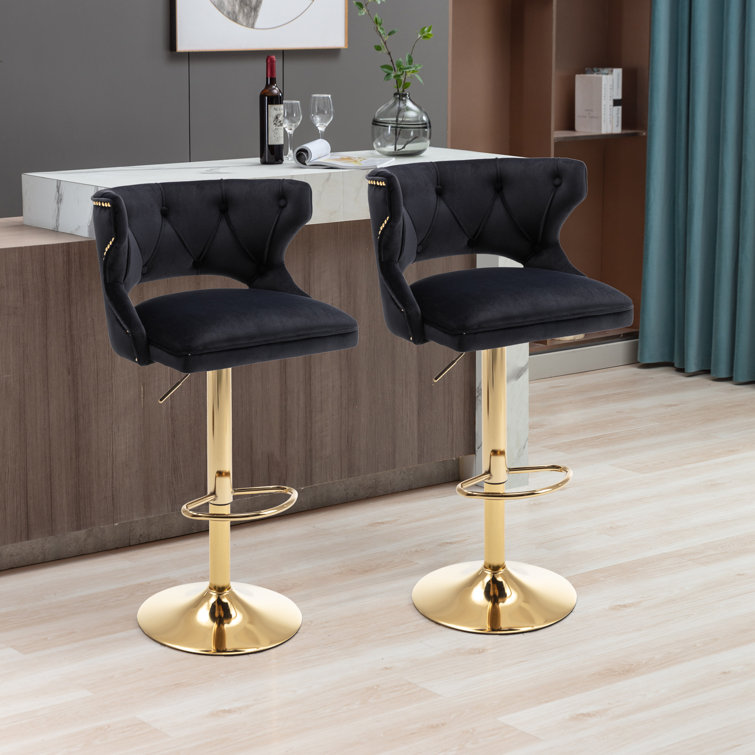 Rosdorf Park Swivel Adjustable Height Counter Stool & Reviews | Wayfair