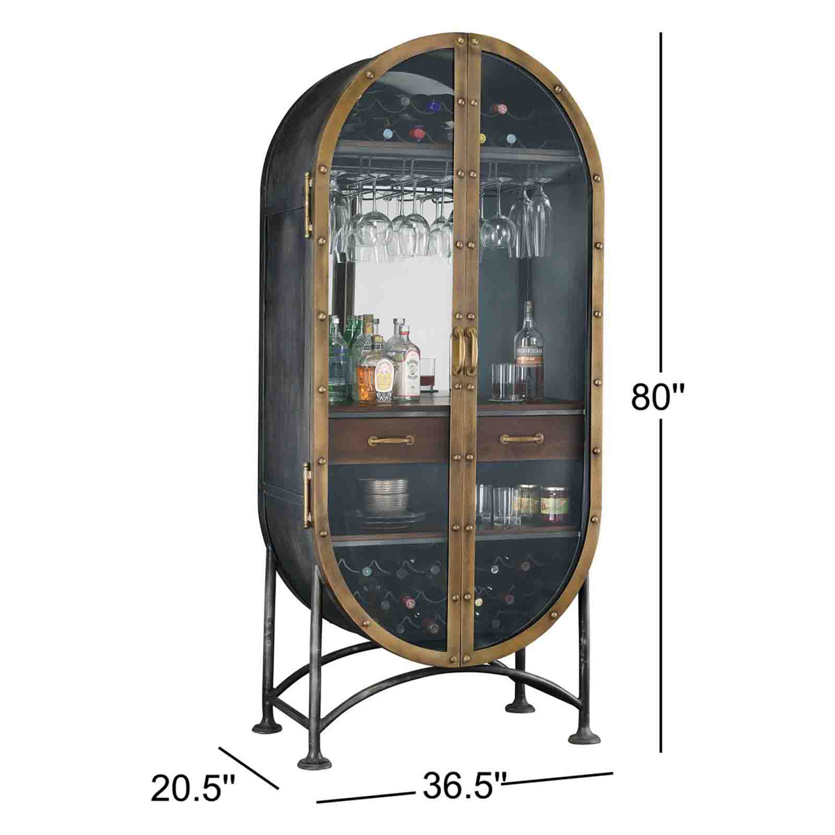Howard Miller® Boilermaker Bar Cabinet & Reviews | Perigold