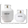 Flame King 11 Lb Empty Propane Tank LP Cylinder Squatty with Type 1 OPD ...
