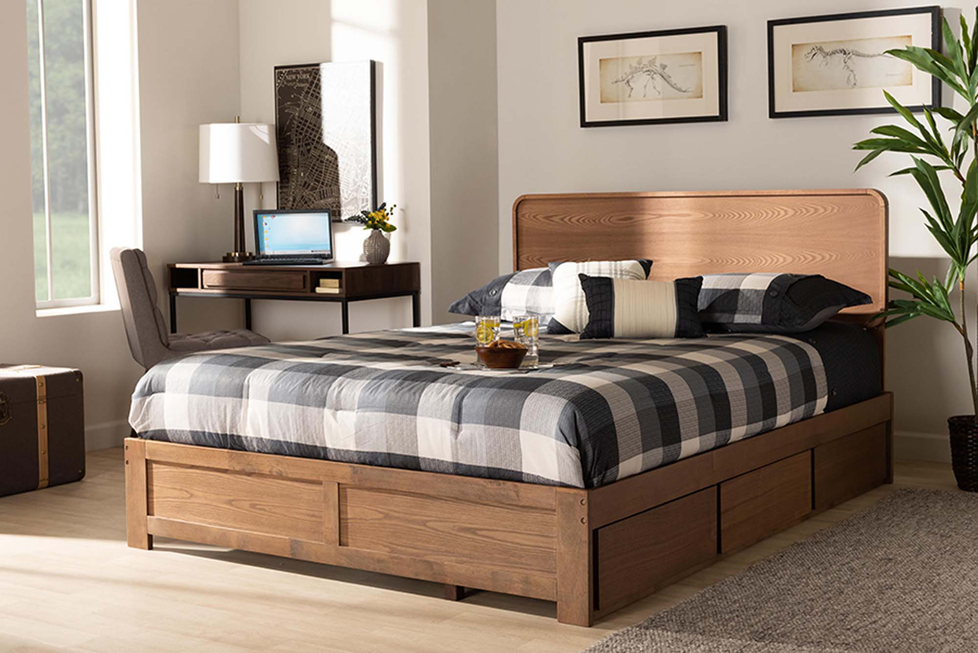 Loon Peak® Jayvier Low Profile Storage Platform Bed | Wayfair