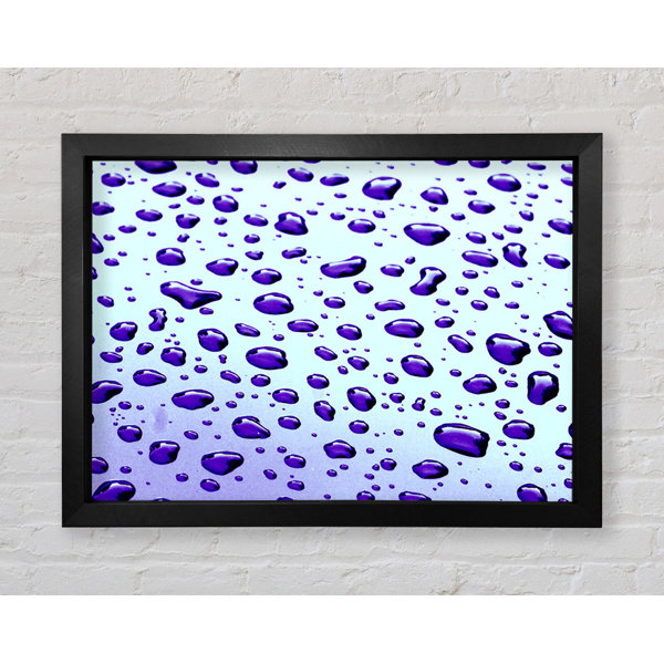 Metro Lane Purple Raindrops - Single Picture Frame Art Prints | Wayfair ...