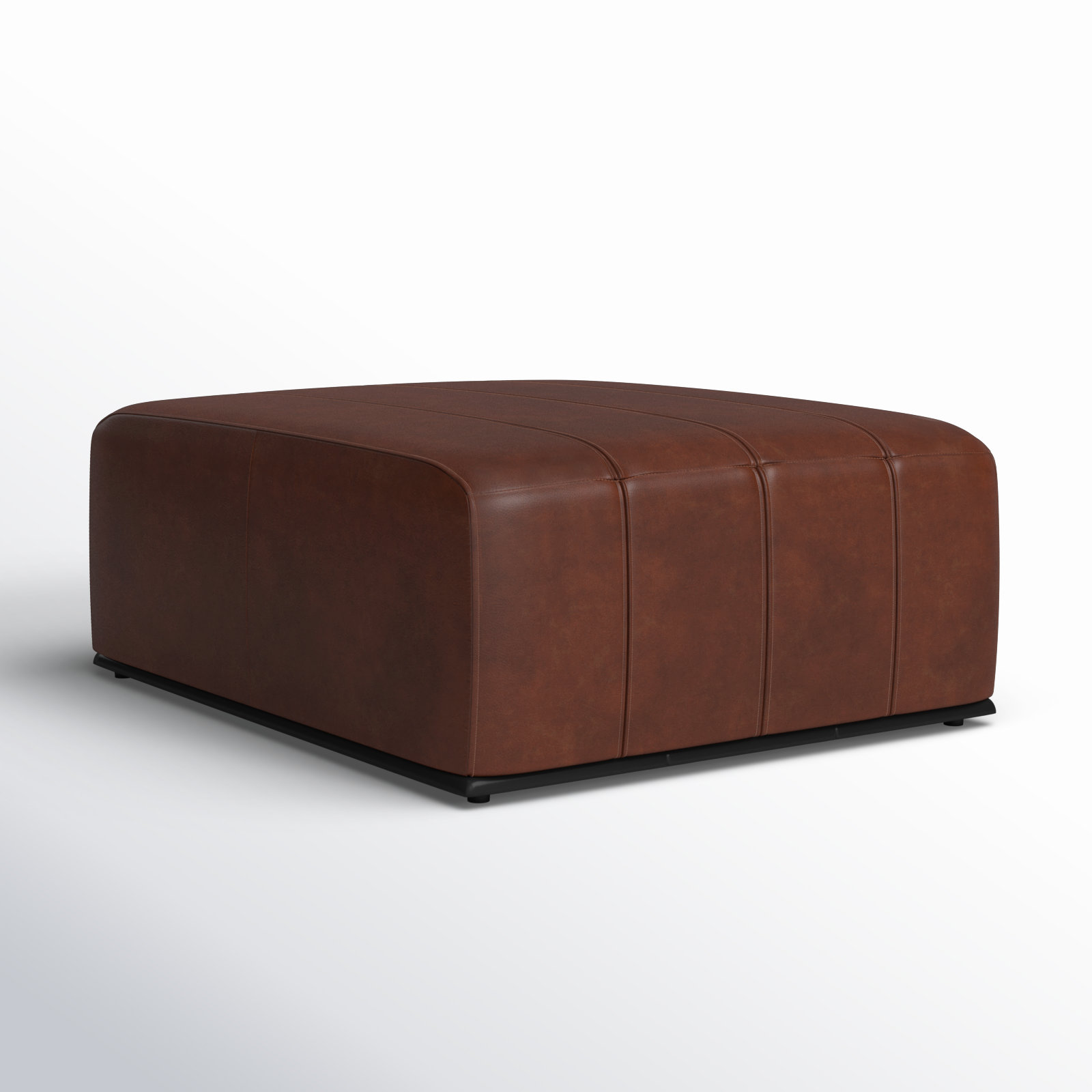 AllModern Winslo 43" Wide Genuine Leather Rectangle Cocktail Ottoman ...