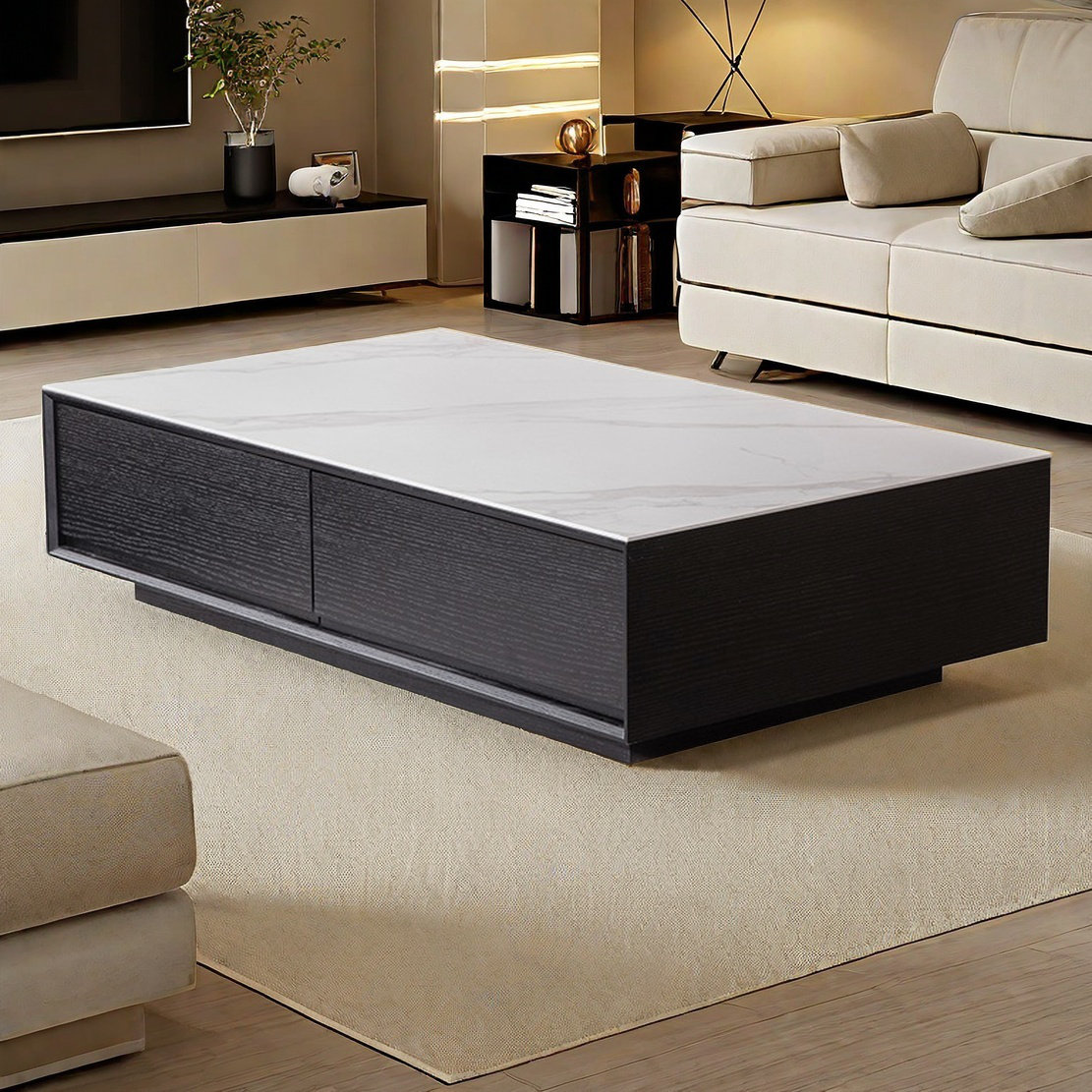 Creature B Comforts High-end solid wood rock panel coffee table | Wayfair