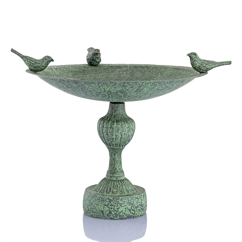 SPI Home Three Little Birds Tabletop Birdbath | Perigold