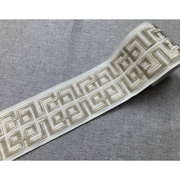 Rose Lace And Braid Embroidery Fabric 3.25" Width Trim | Wayfair