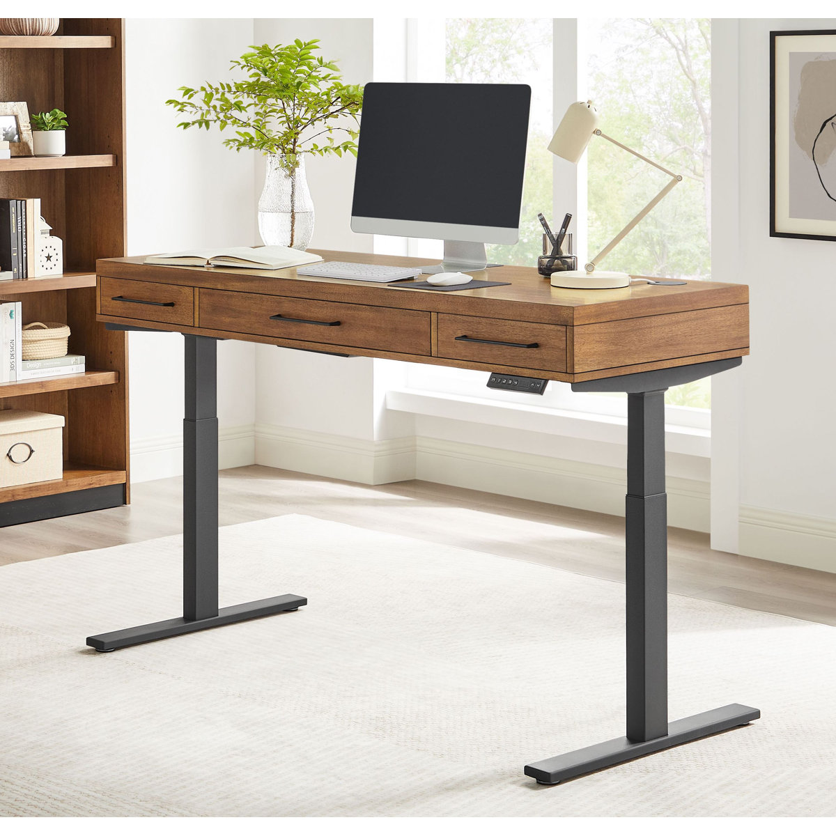 Hokku Designs Annakatrin Adjustable Height Standing Desk | Wayfair