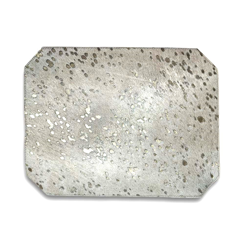 Everly Quinn Metallic Gold Placemat with Cropped Corners | Wayfair