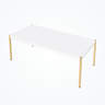 Mercer41 Gully Coffee Table with White & Gold Finish | Wayfair