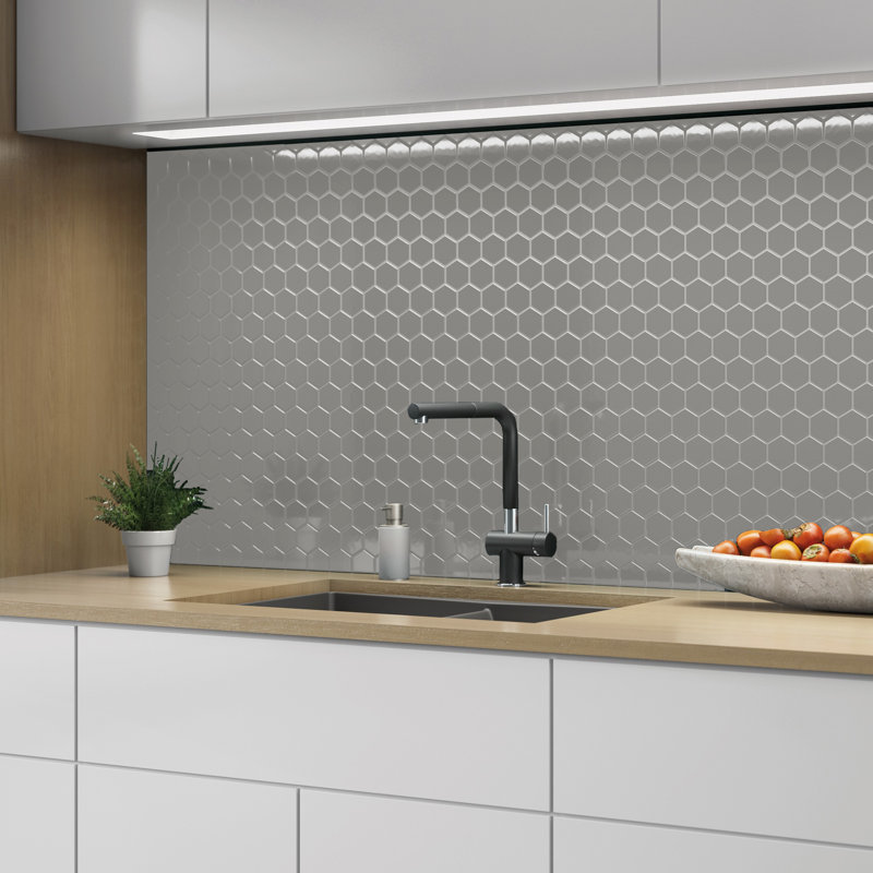 Pixl Electro-Funk Matte 2'' W x 2'' L Porcelain Tile Hexagon Mosaic ...