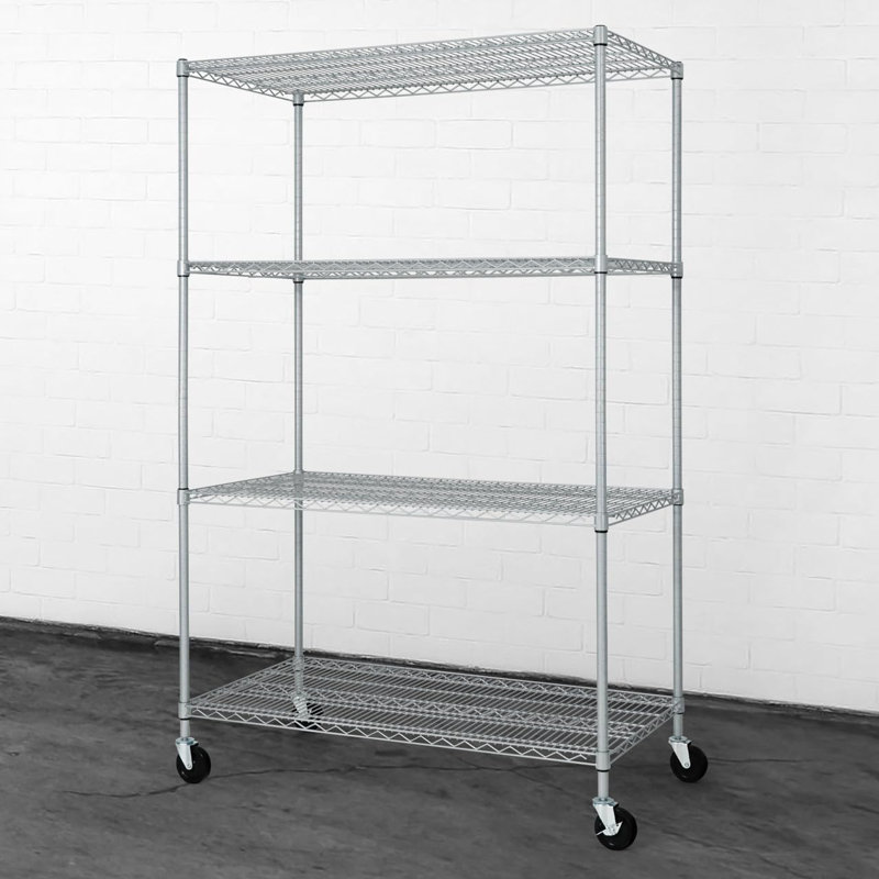 CAPHAUS Shelving Unit with Wheels | Wayfair