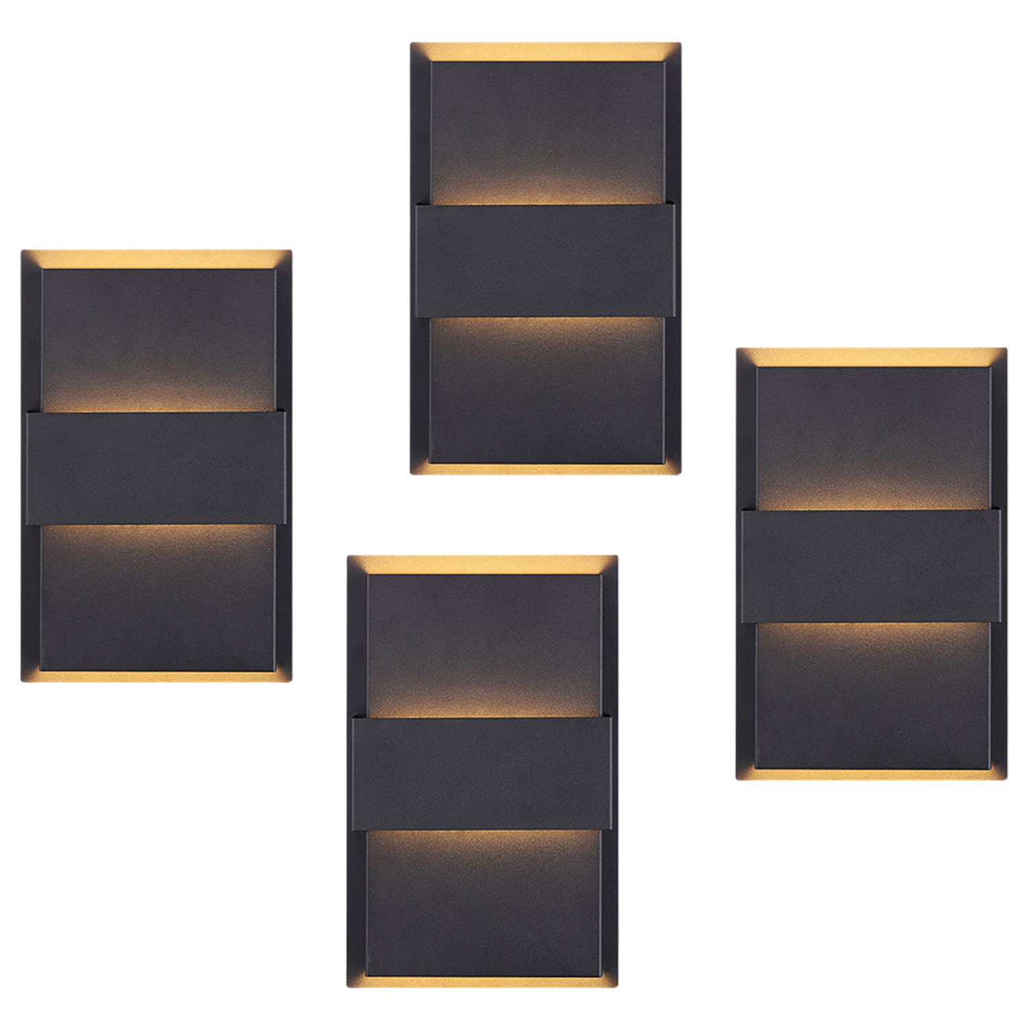 Orren Ellis 11.81 Inch 5Cct Led Exterior Wall Lights, Up & Down Modern ...