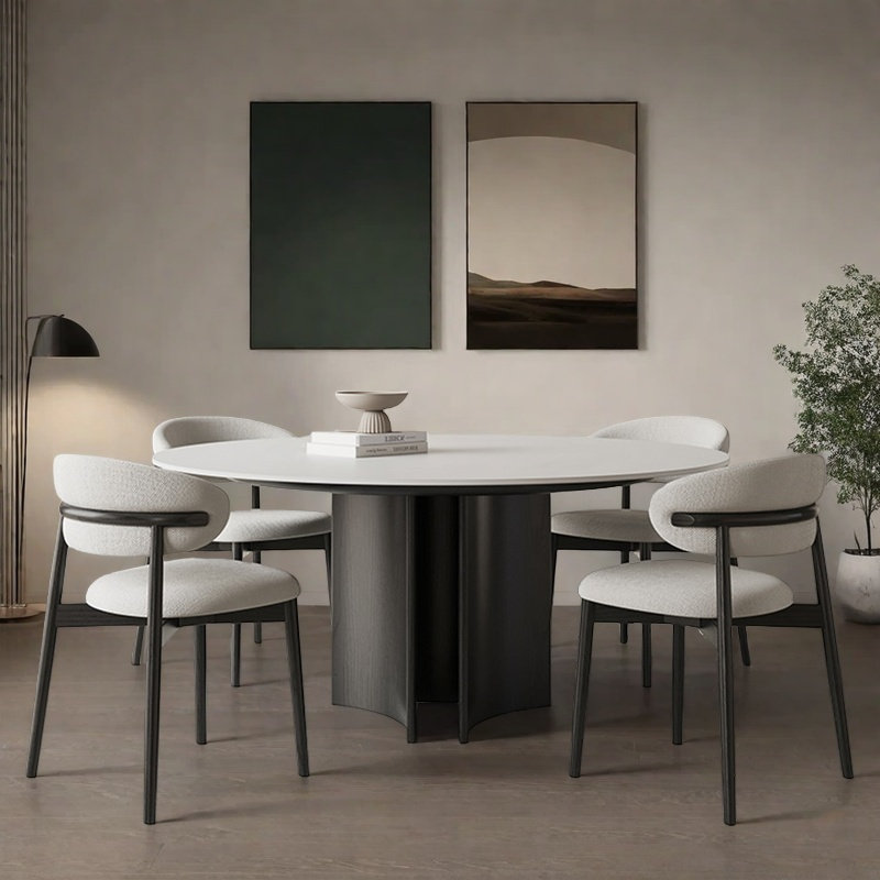 BILBRA Wabi-sabi aesthetic dining table and chair - Wayfair Canada