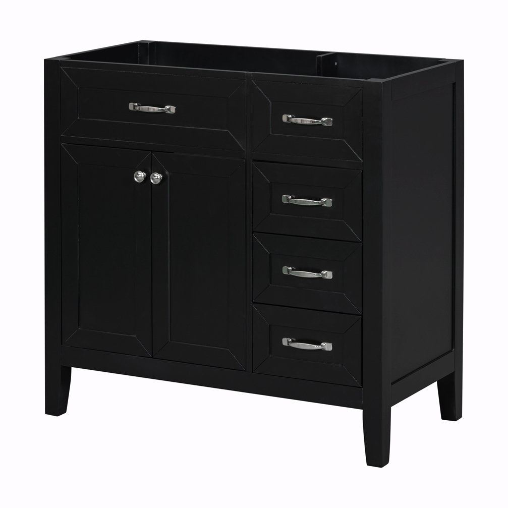 Winston Porter Shaynia 35 5 Single Bathroom Vanity Base Only Wayfair
