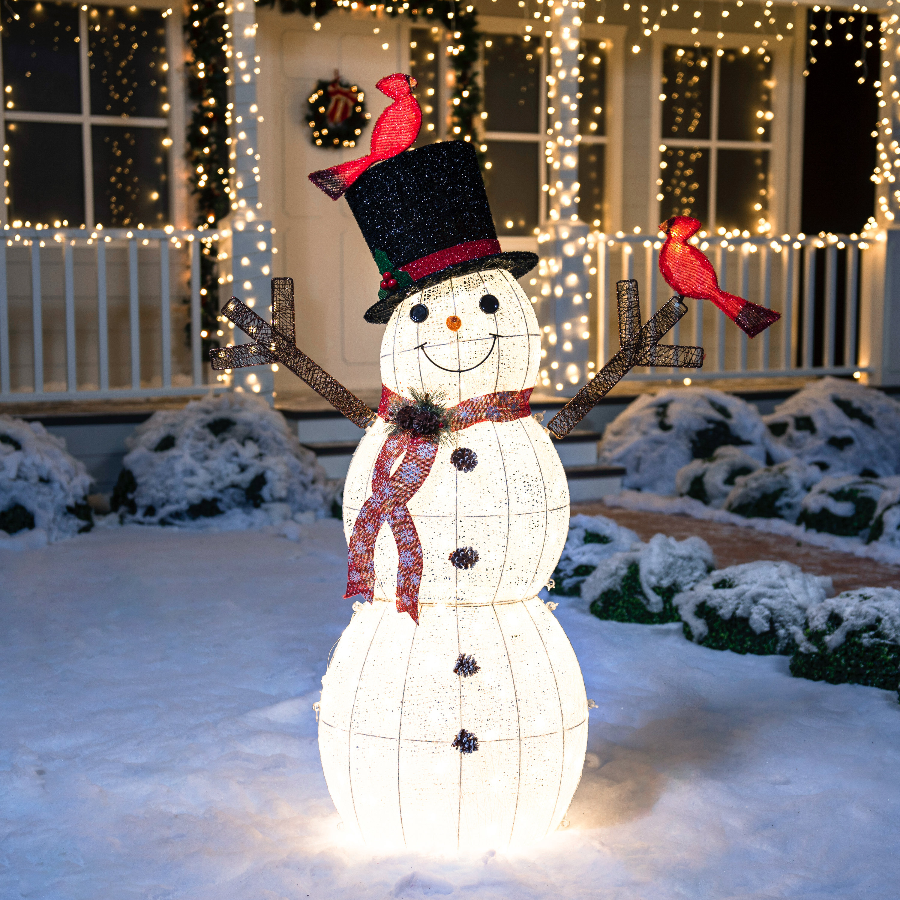 Joiedomi Cotton Snowman Lighted Display & Reviews | Wayfair