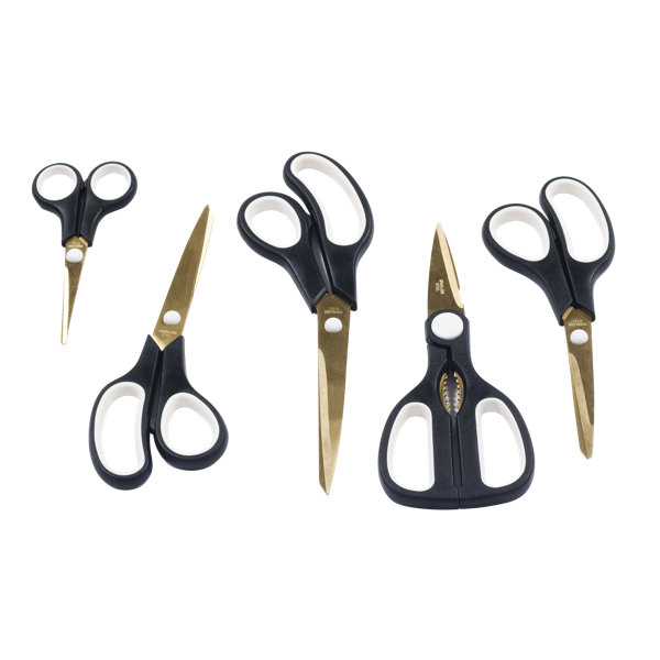 king 5 Piece King scissors set with titanium -coated blades | Wayfair.co.uk