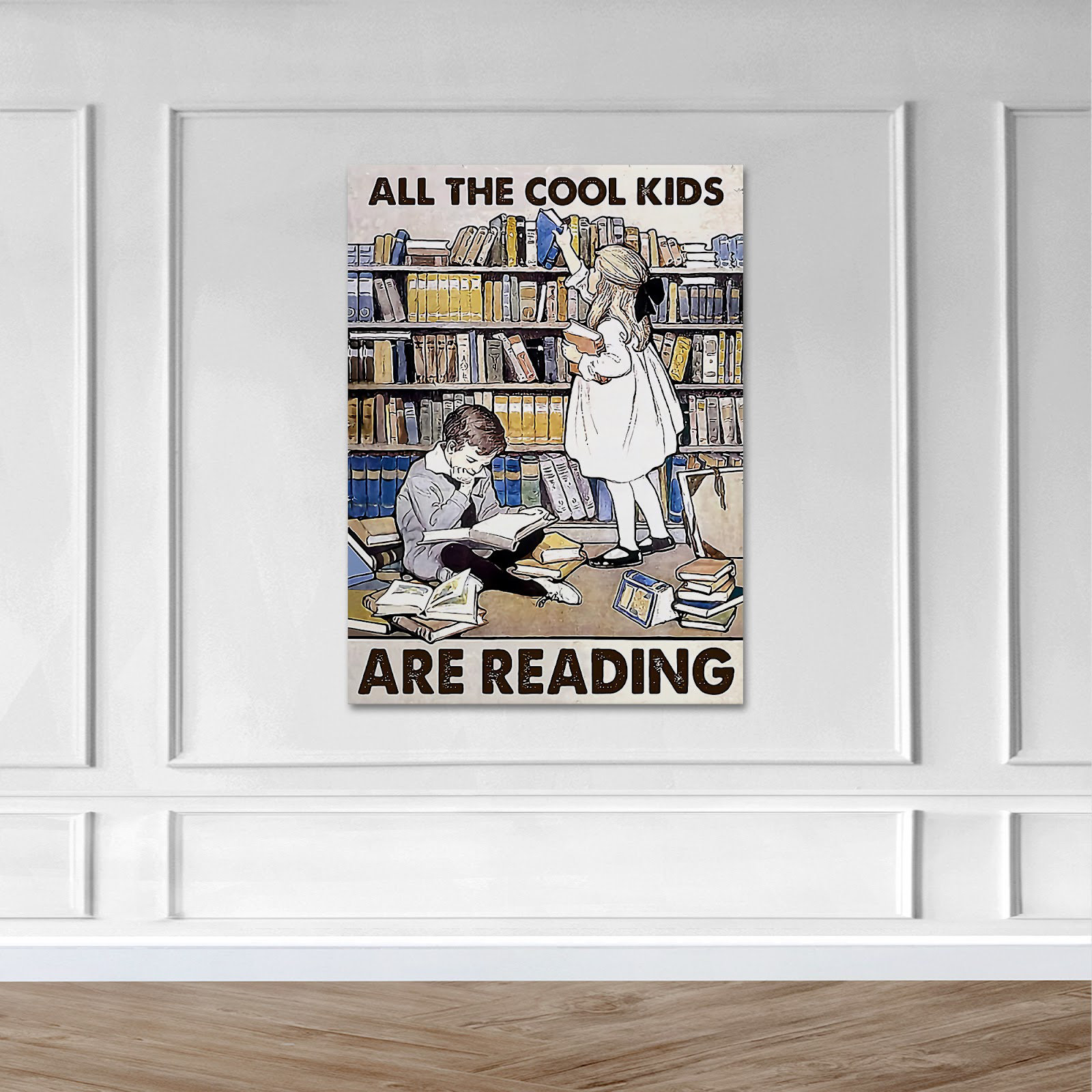 Trinx Boy And Girl In Reading Room - All The Cool Kids Are Reading - 1 ...