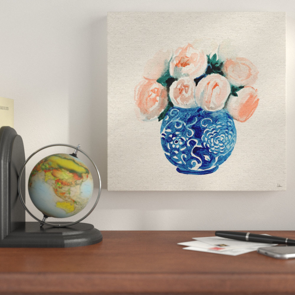 Charlton Home Pretty in Peach - Wrapped Canvas Painting Print - Wayfair ...