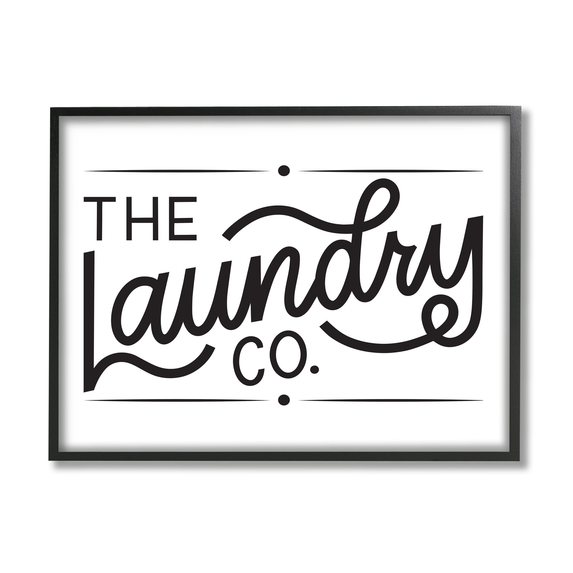 Stupell Industries " Laundry Co. Bold Cursive Typography Sign " by ...