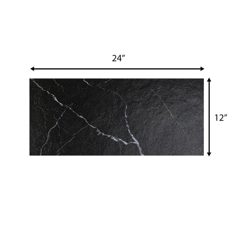 Qube Tiles Carreau de porcelaine texturé mat Onble 12 po x 24 po Onda ...